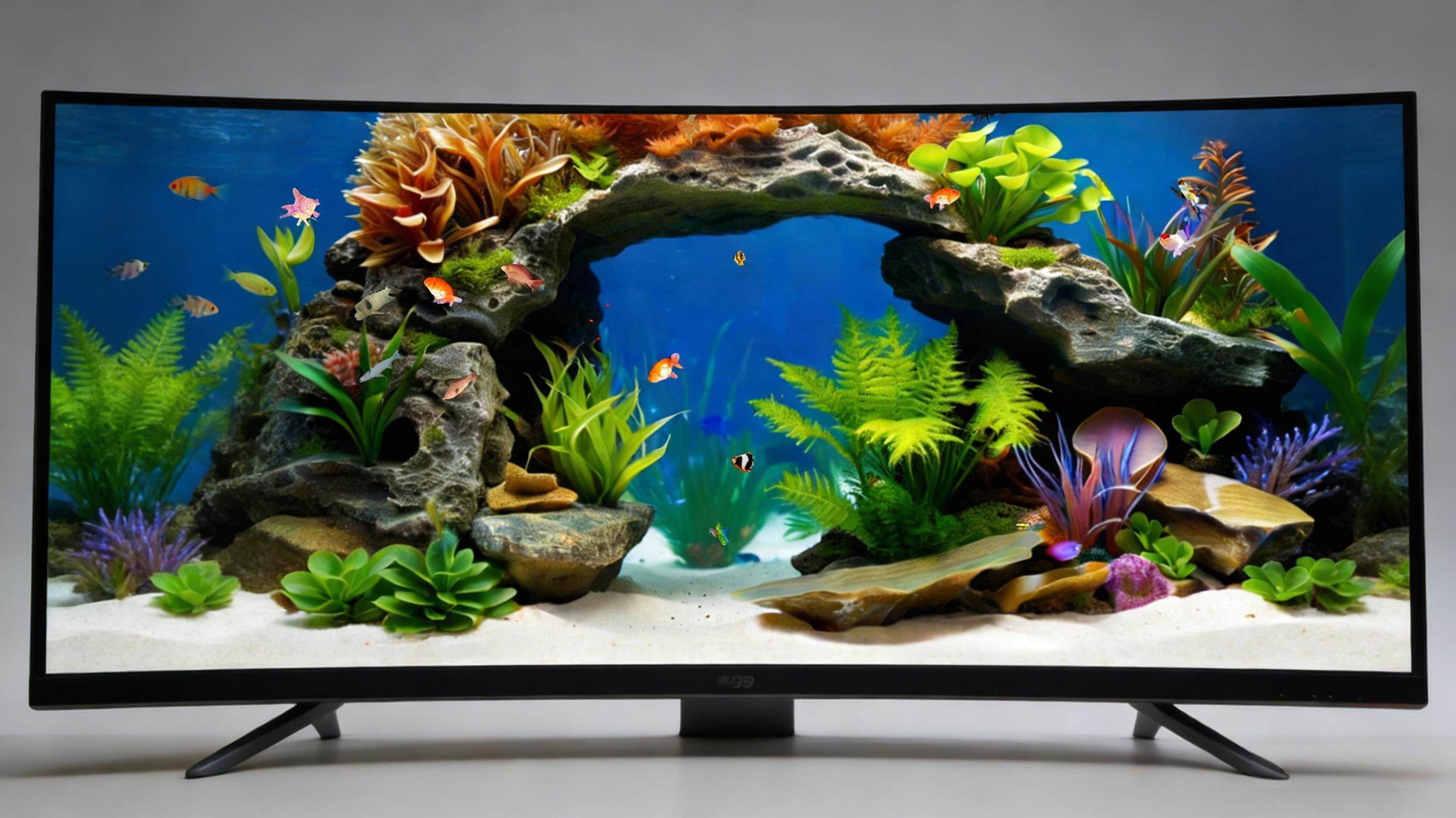 AI Aquarium Screensaver 1.3.1: Enhanced Ultra-Wide Display Support