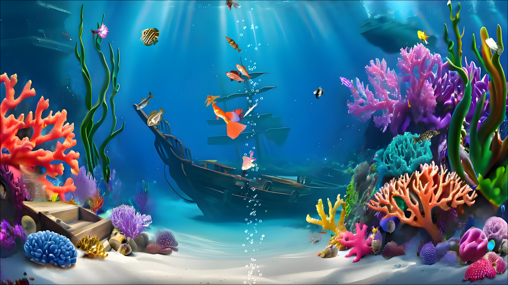 ‌AI Aquarium Screensaver 1.1: Dive into a Stunning Underwater World ...