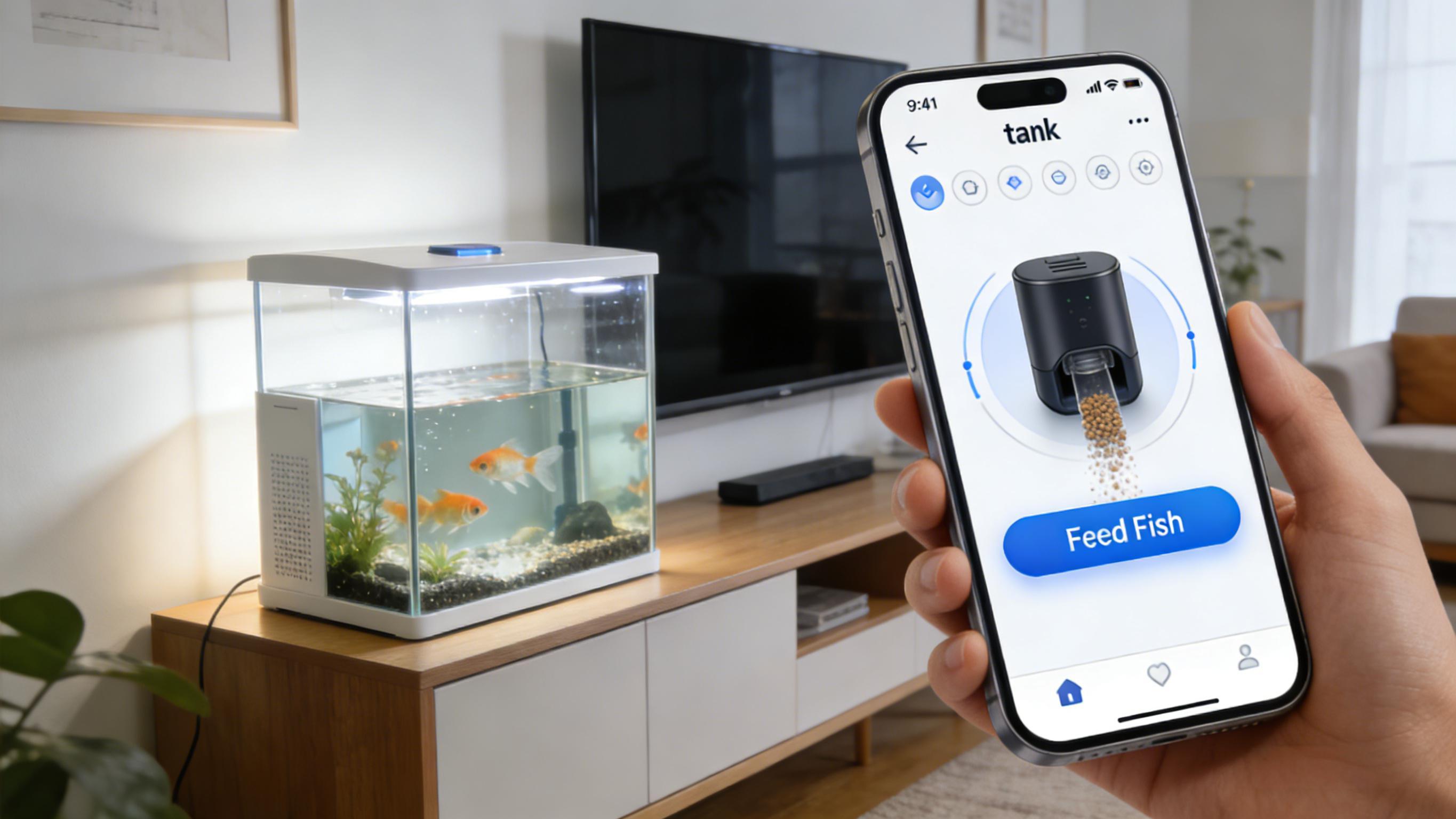 Smart Aquariums: How Automatic Feeders, WiFi Controllers & Monitoring ...
